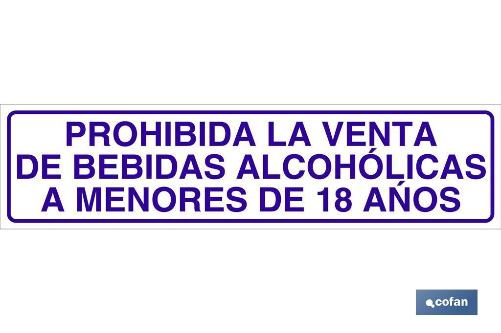 The sale of alcohol to persons under age 18 is prohibited | Carte de ...