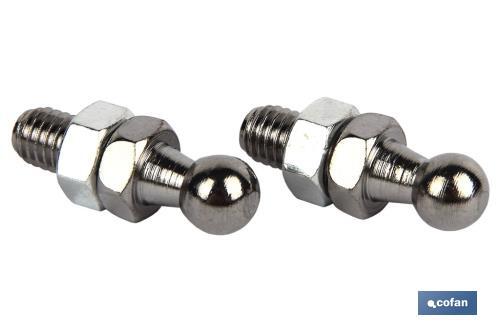 2PCS. 8MM THREADED BALL STUDS GAS SPRING END FITTINGS | Références | Cofan