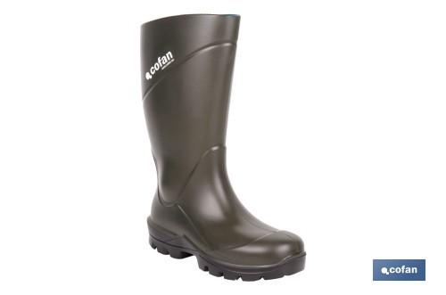 Botas de agua de PU y Elastopan, color verde | Resistentes al frío y a ...