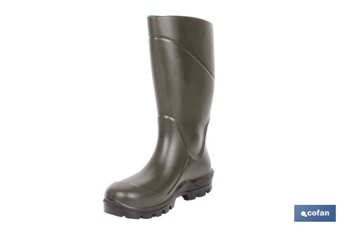 Botas de agua de PU y Elastopan, color verde | Resistentes al frío y a ...
